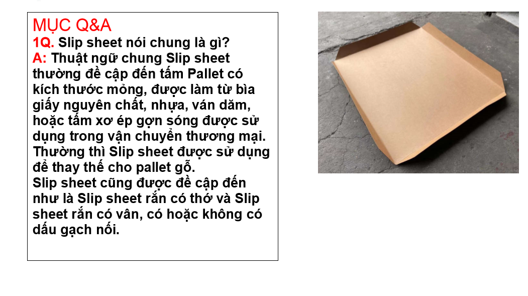 Slip Sheet Pallet là gì?